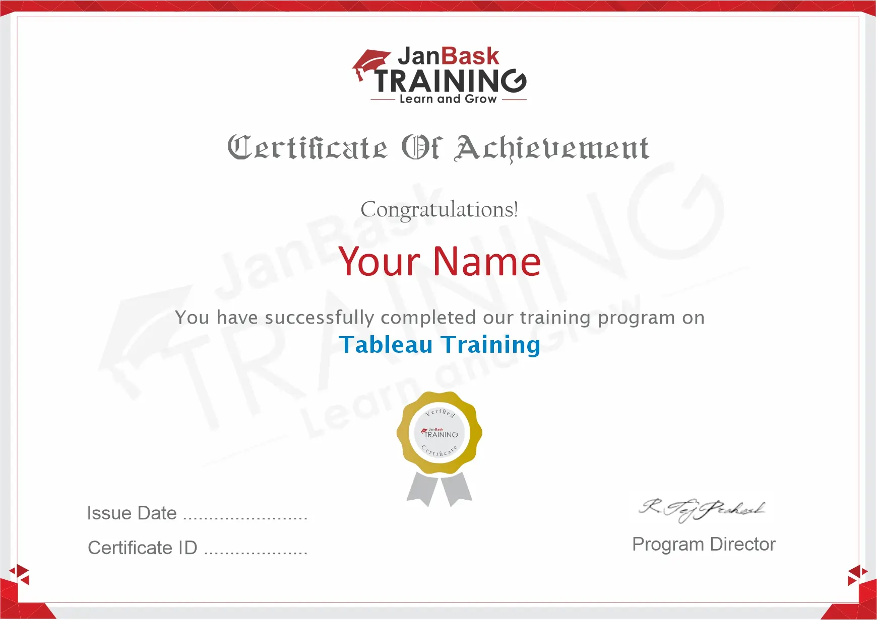 Tableau Online Certification Training Course | JanBask