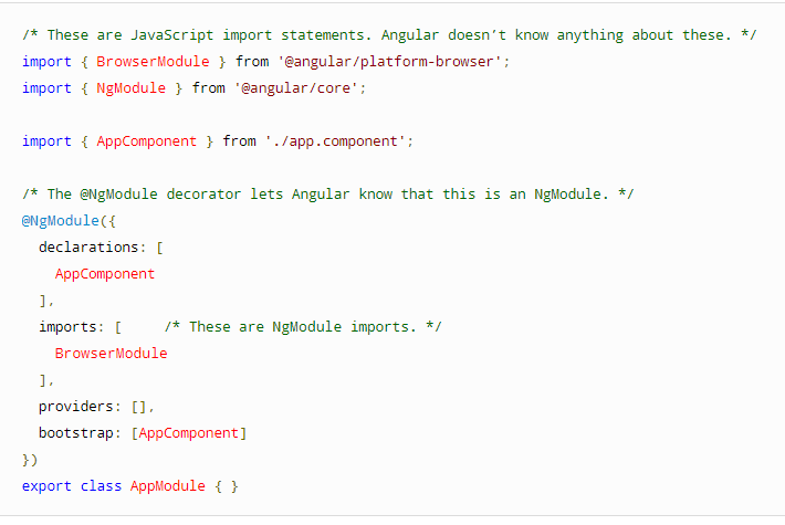 Differentiate the JavaScript modules and NgModules? | JanBask Training ...